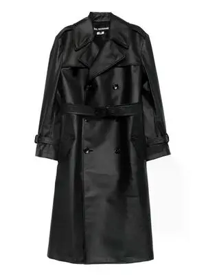 Junya Watanabe Double-breasted Belted Coat - Black