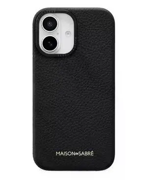 MAISON DE SABRE Leather Phone Case - Black