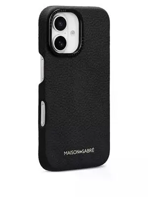 MAISON DE SABRE Leather Phone Case - Black