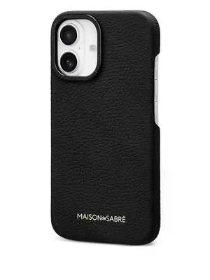 MAISON DE SABRE Leather Phone Case - Black