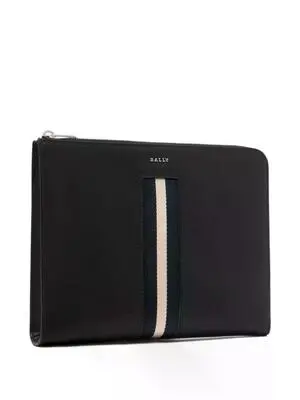 Bally Grained Finish Ribbon Clutch