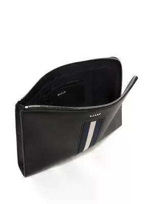 Bally Grained Finish Ribbon Clutch