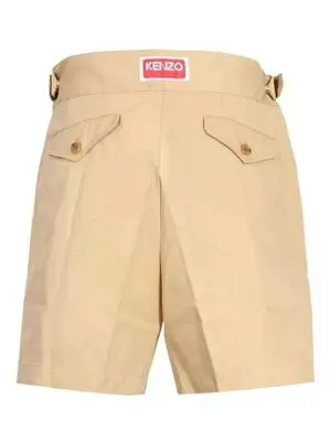 Kenzo Belted Pleated Shorts