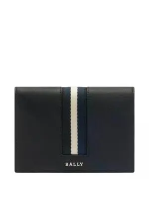 Bally Ribbon Leather Passport Case - Black