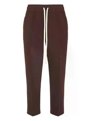 HAMZA 247 Drawstring-panelled Track Pants - Brown