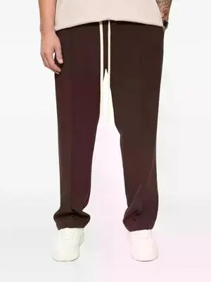 HAMZA 247 Drawstring-panelled Track Pants - Brown