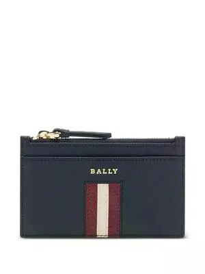 Bally Logo-embossed Zipped Wallet - Blue
