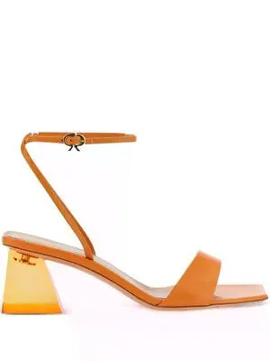Orange Block Heels