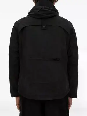 JG1 Zip-fastening Hooded Jacket - Black