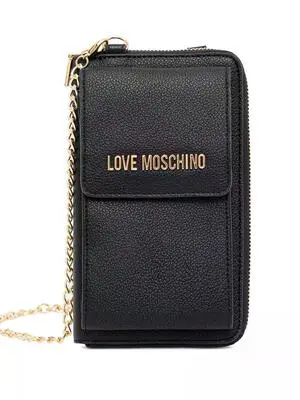 Moschino Logo-lettering Wallet - Black