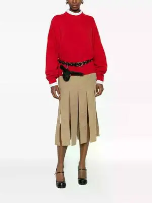 Simone Rocha Pleated Multi Slit Skirt