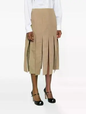 Simone Rocha Pleated Multi Slit Skirt