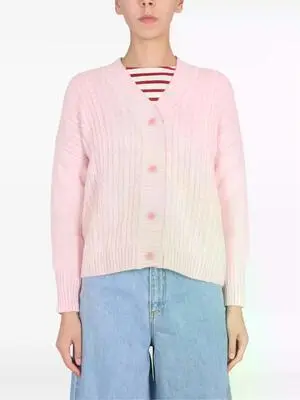 Saint James Cable-knit Buttoned Cardigan