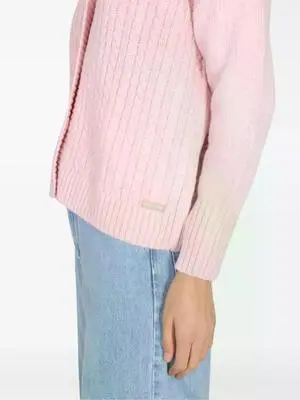 Saint James Cable-knit Buttoned Cardigan