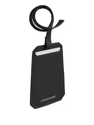 MAISON DE SABRE Leather Luggage Tag - Black