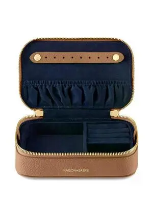 MAISON DE SABRE Leather Jewellery Case - Neutrals