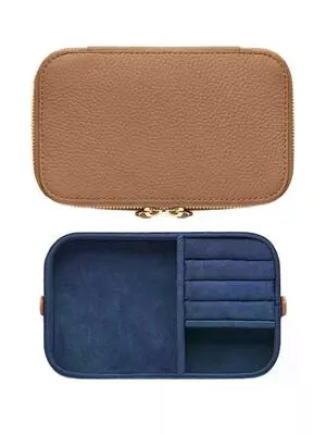 MAISON DE SABRE Leather Jewellery Case - Neutrals