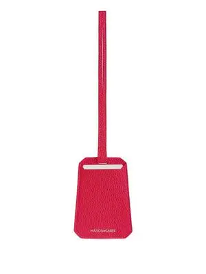 MAISON DE SABRE Leather Luggage Tag - Red