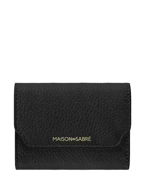 MAISON DE SABRE Leather Trifold Wallet - Black