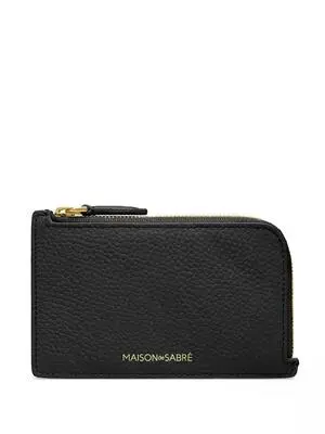 MAISON DE SABRE Zip-fastening Leather Wallet - Black