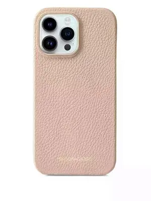 MAISON DE SABRE Leather Iphone 14 Pro Max Case - Neutrals