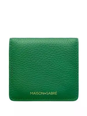 MAISON DE SABRE Leather Compact Mirror - Green