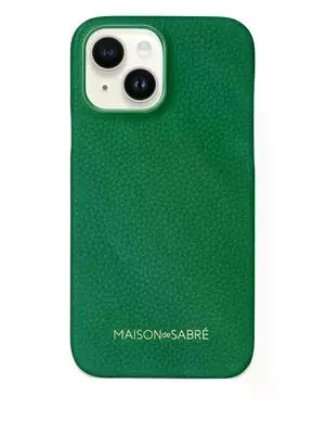 MAISON DE SABRE Leather Phone Case - Green