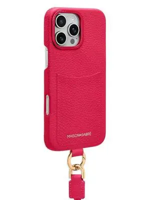 MAISON DE SABRE Sling Iphone 16 Pro Case - Pink
