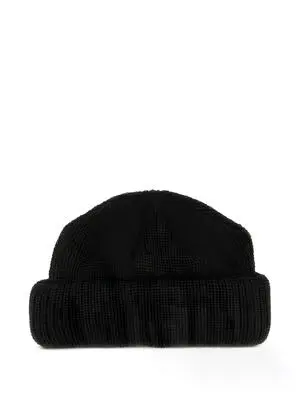 KIJIMA TAKAYUKI Ribbed Beanie - Black
