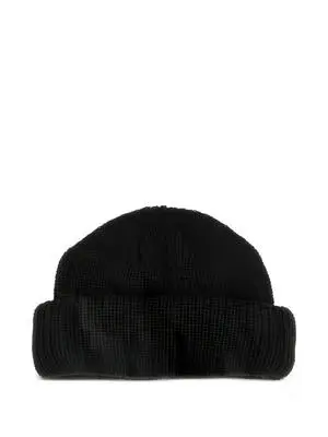 KIJIMA TAKAYUKI Ribbed Beanie - Black
