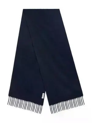 Bally Embroidery Fringe Scarf - Blue