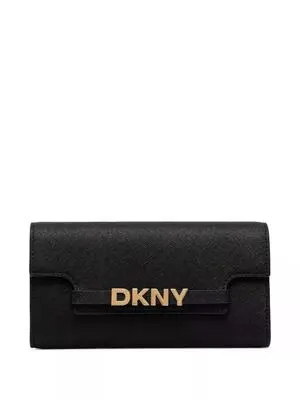 Dkny Logo-lettering Wallet - Black