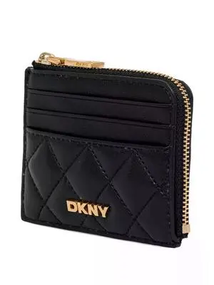 Dkny Logo-lettering Quilted Wallet