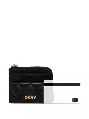 Dkny Logo-lettering Quilted Wallet