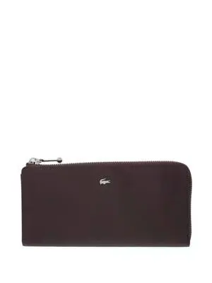 Lacoste Logo-plaque Zipped Wallet - Brown