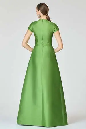 Sachin & Babi Embellished Mikado A-line Gown