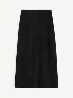 BY MALENE BIRGER Palomie Suede Maxi Skirt - Black