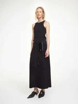 BY MALENE BIRGER Palomie Suede Maxi Skirt - Black