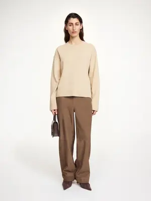 BY MALENE BIRGER Joanni Suede Trousers - Chocolate Chip