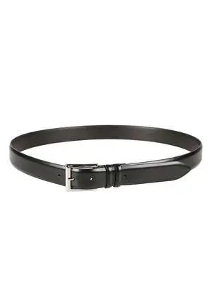 ORTIGNI Classic Leather Belt - Black