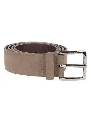 ORTIGNI Classic Leather Belt Brown