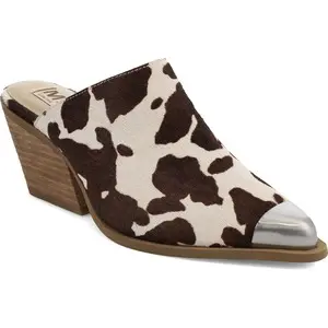 Mia Dixie Cap Toe Mule - Brown Cow