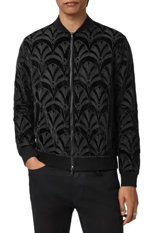 John Varvatos Embroidered Bomber Jacket