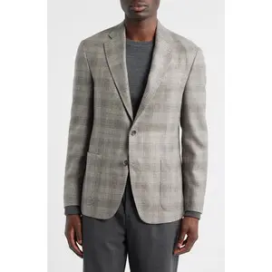 Vince Icon Relaxed-fit Glen Check Brushed Wool Sport Coat