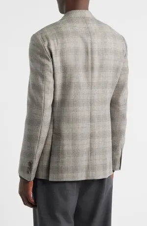 Vince Icon Relaxed-fit Glen Check Brushed Wool Sport Coat