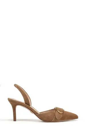 Veronica Beard Loralyn Slingback Pumps - Chestnut