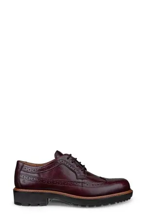 Ecco Metropole Oslo Brogue Wingtip - Dark Ruby