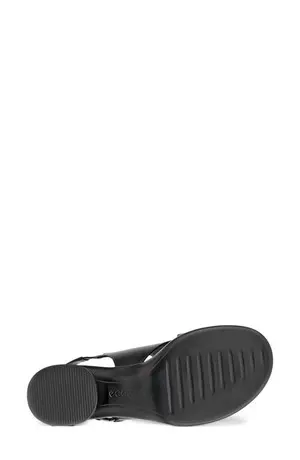 Ecco Cross Strap Slingback Sandal - Black