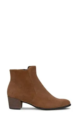 Ecco Shape Stack Heel Bootie - Camel