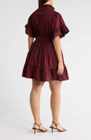 SUGARLIPS Ruffle Tie Waist Dress